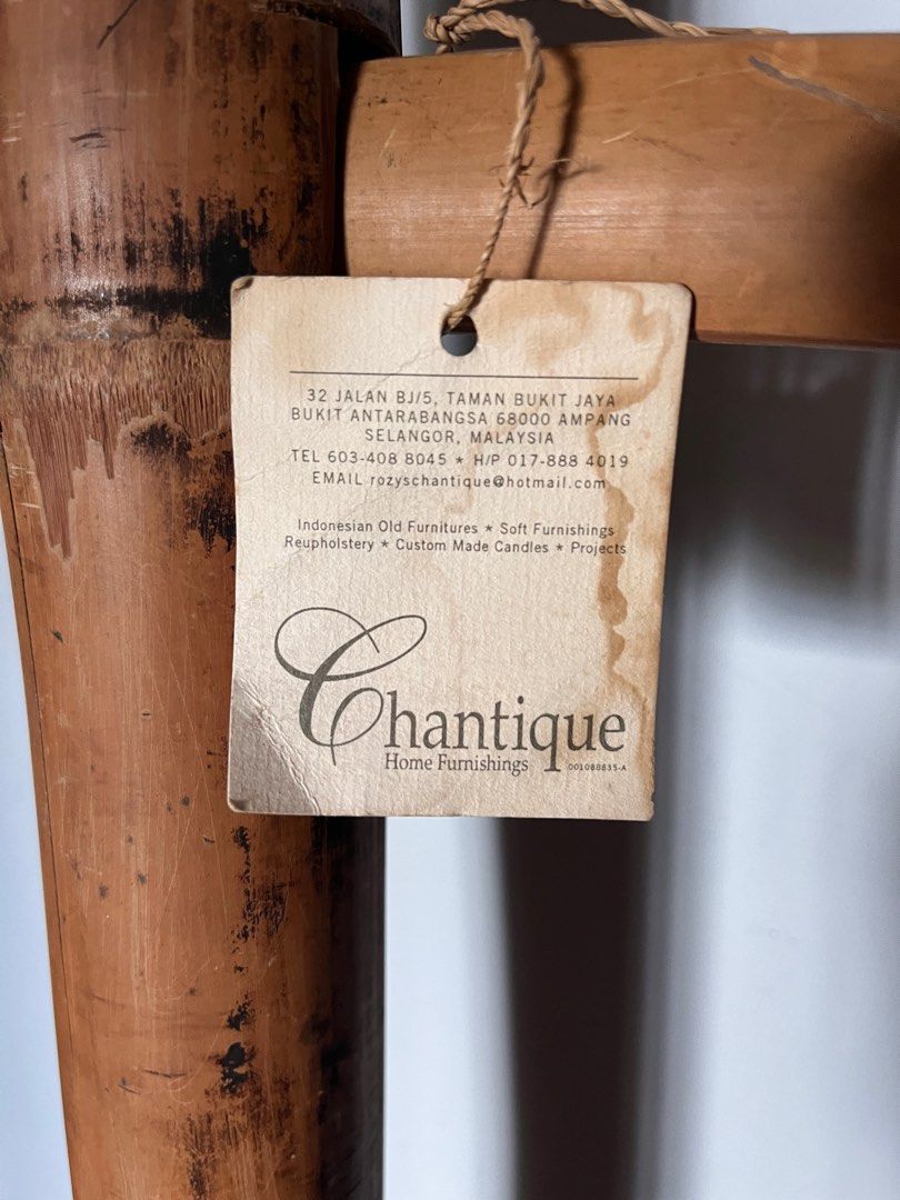 Bamboo ladder for display or drapes, Furniture & Home Living, Home ...