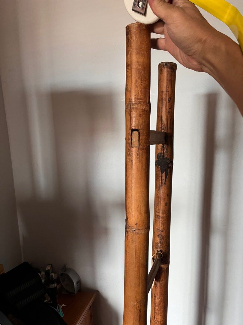 Bamboo ladder for display or drapes, Furniture & Home Living, Home ...