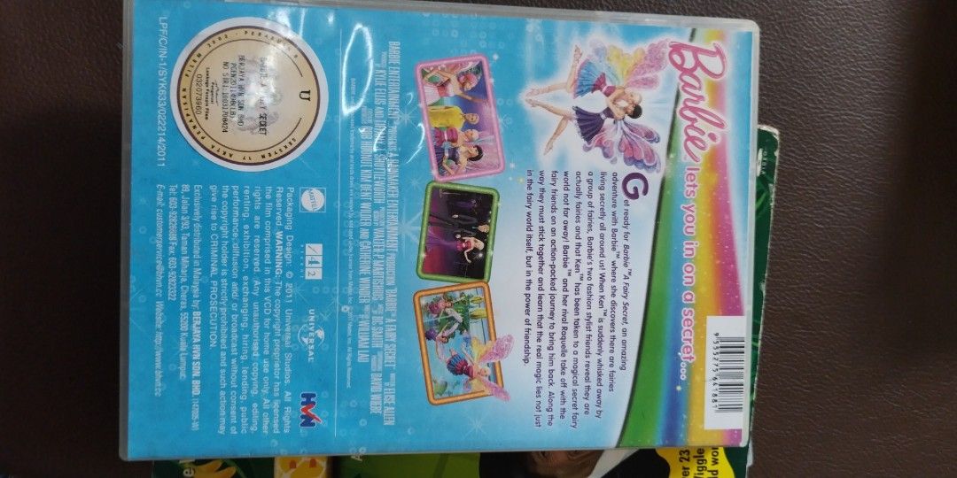 Barbie vcd movie a fairy secret, Hobbies & Toys, Music & Media, CDs ...