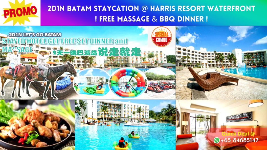 Batam Harris Resort Waterfront | FREE BBQ | FREE MASSAGE | FREE HORSE ...