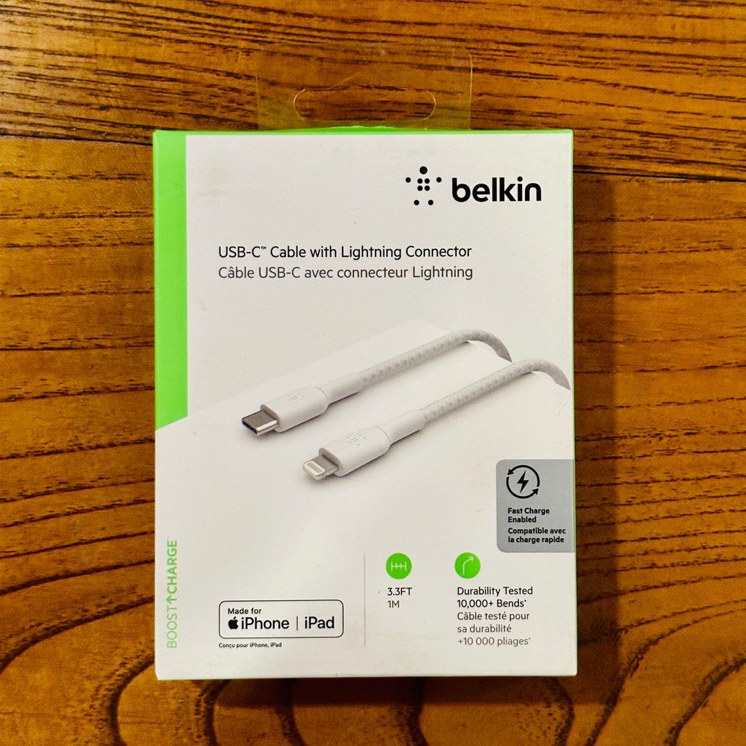 Belkin USB-C to Lightning Cable for Apple iPhone / iPad ( 1m / 3.3ft ...