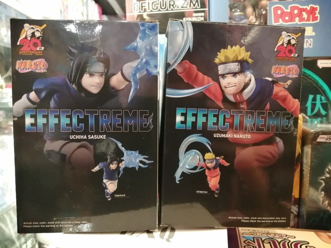 Banpresto Effectreme Naruto Uzumaki & Sasuke Uchiha, Hobbies & Toys ...