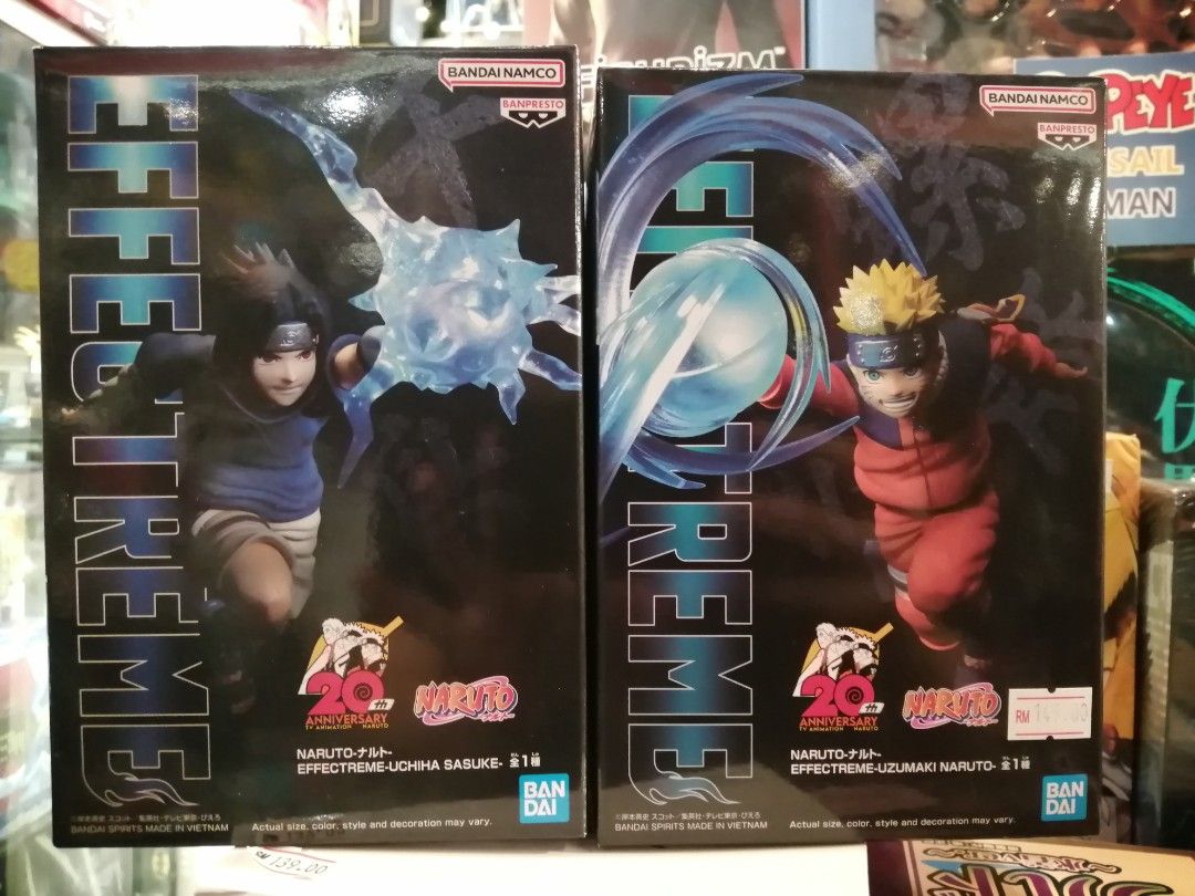 Banpresto Effectreme Naruto Uzumaki & Sasuke Uchiha, Hobbies & Toys ...