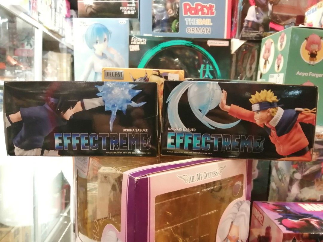 Banpresto Effectreme Naruto Uzumaki & Sasuke Uchiha, Hobbies & Toys ...