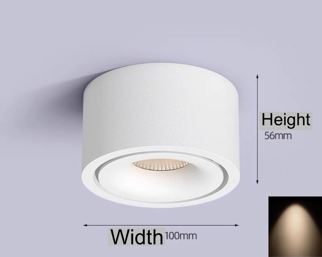 Brand new aluminum Ceiling spot milo tin cup round light toilet balcony ...