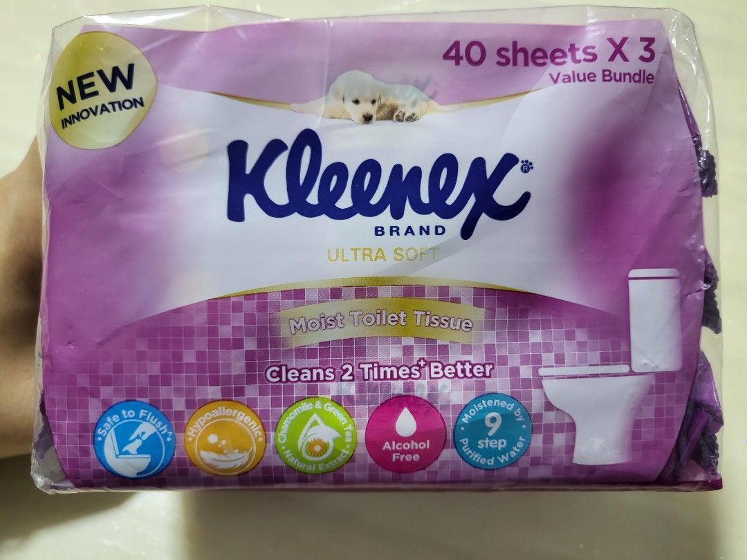 Kleenex Wet Wipes - Flushable Moist Toilet Tissue, Beauty & Personal ...