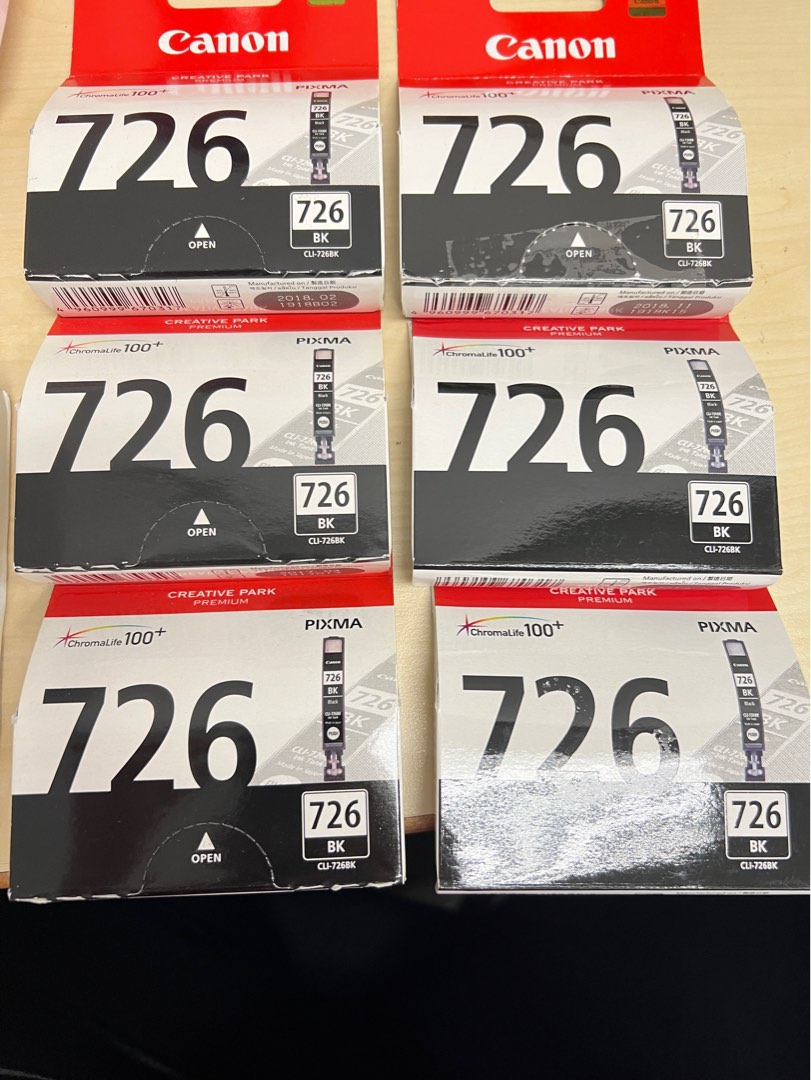 Canon Pixma Ink Cartridges 726, Computers & Tech, Printers, Scanners & Copiers on Carousell