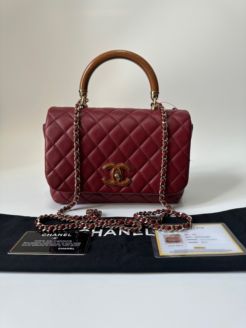 Chanel Wood Top Handle on Carousell