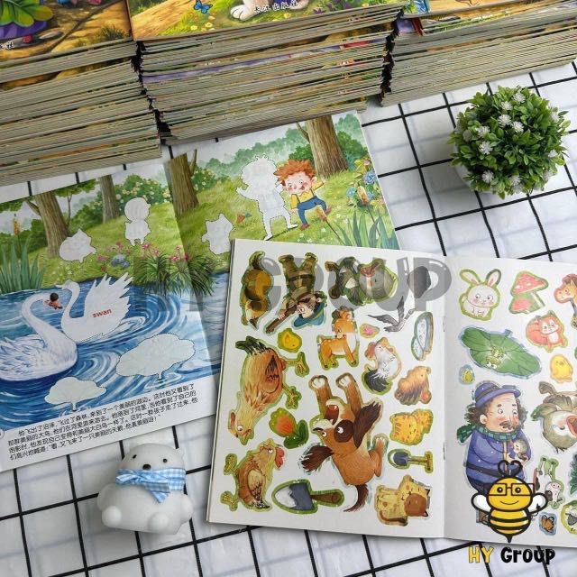 Chinese-English Bilingual Fairy Tale Picture Sticker Book, Hobbies ...