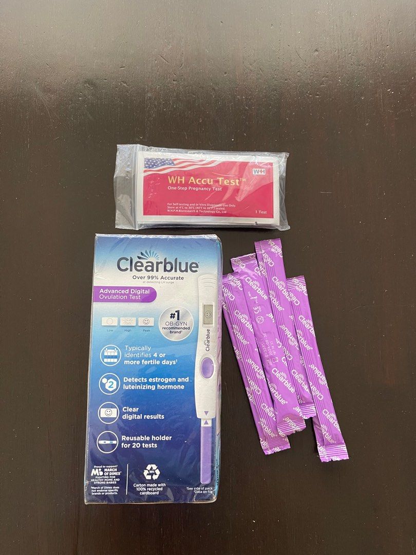 Clearblue advanced digital ovulation test (with freebies), Health ...