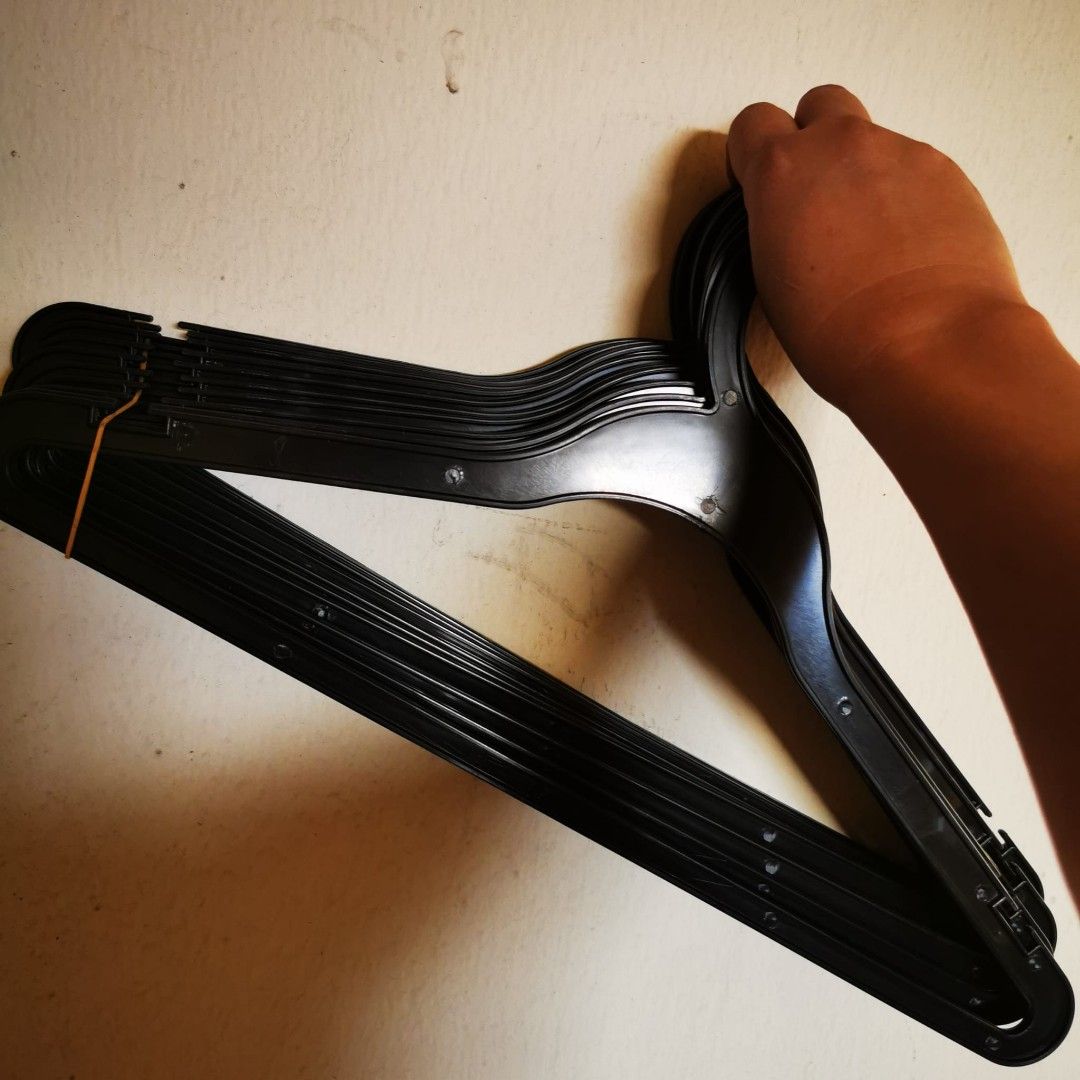 Commercial Clothes Fashion Hangers Bundle, Furniture & Home Living ...