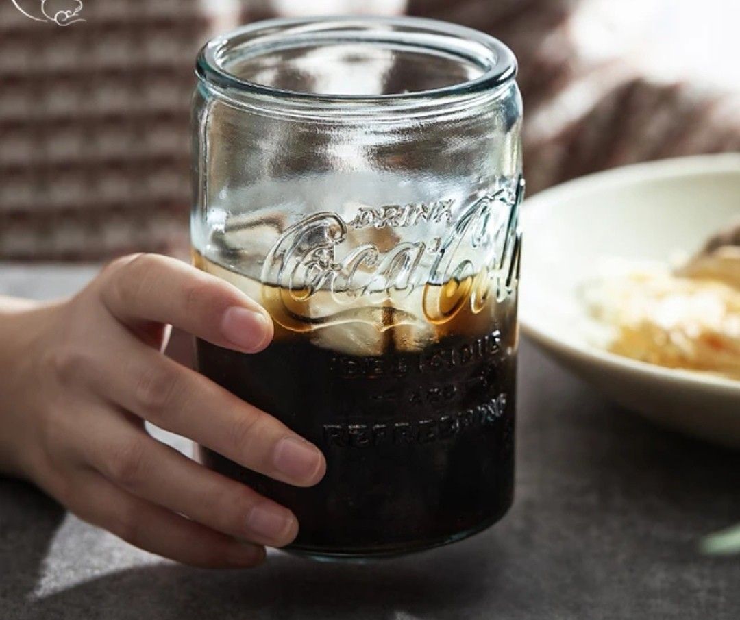 Coca-Cola Can Shaped Recycled Glass 20oz, Furniture & Home Living ...