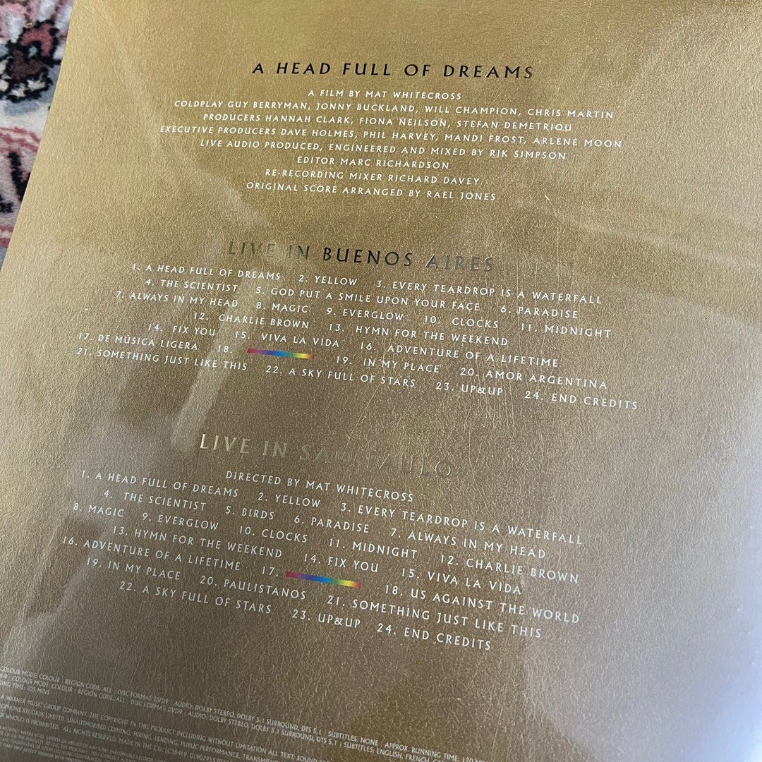 Coldplay The Butterfly Package Live, Hobbies & Toys, Music & Media ...