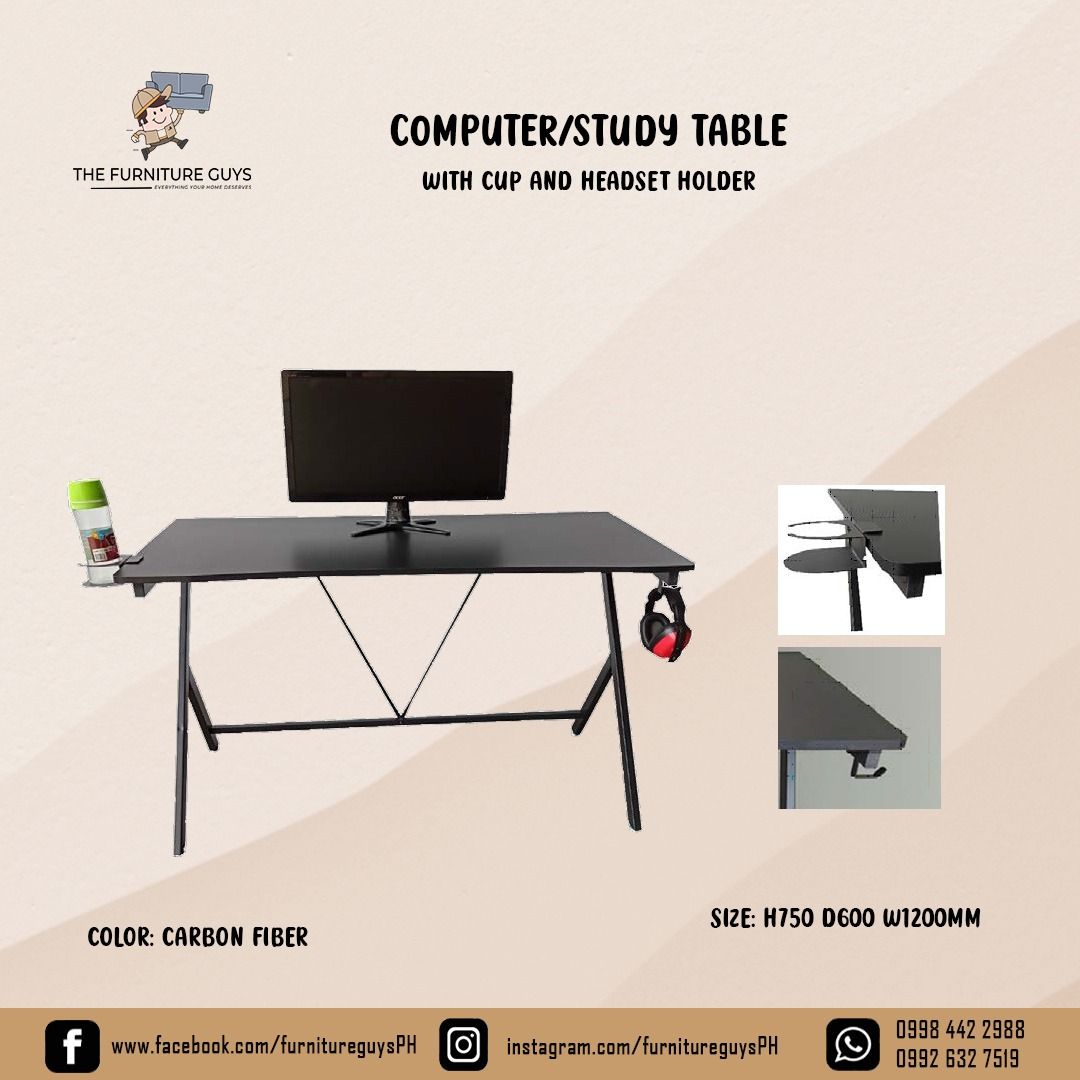 COMPUTER TABLE, STUDY TABLE on Carousell