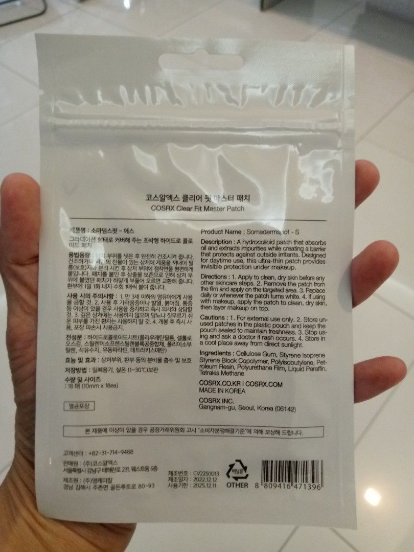 CosRx Clearfit Acne Pimple Patch, Beauty & Personal Care, Face, Face ...