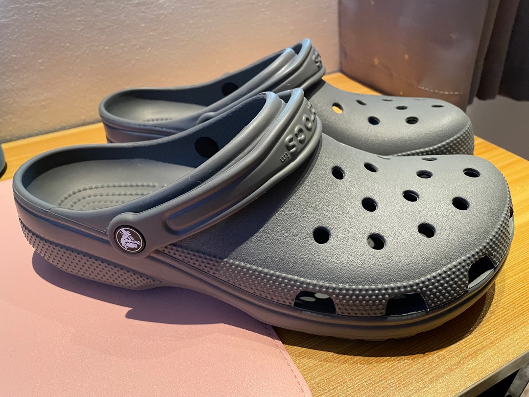Crocs - Gray, Men's Fashion, Footwear, Slippers & Slides on Carousell