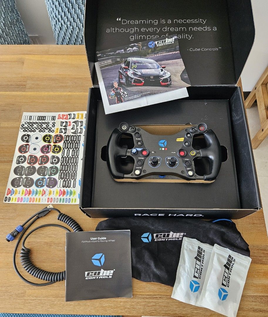 Cube Controls Formula Sport sim racing steering wheel, Video Gaming ...