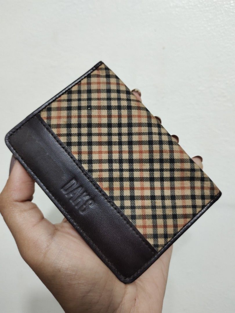Daks London leather Card Holder Bifold Wallet, Luxury, Bags & Wallets on Carousell