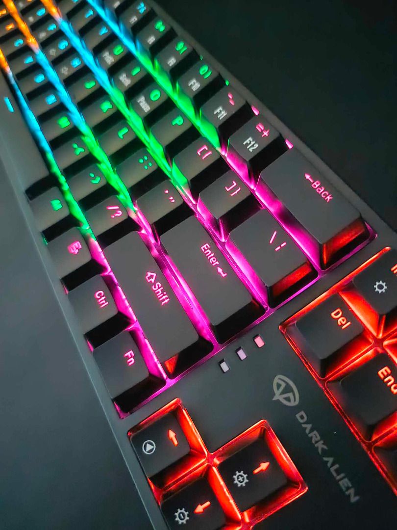DARK ALIEN K710 BLACK MECHANICAL KEYBOARD (BLUE SWITCH), Computers ...