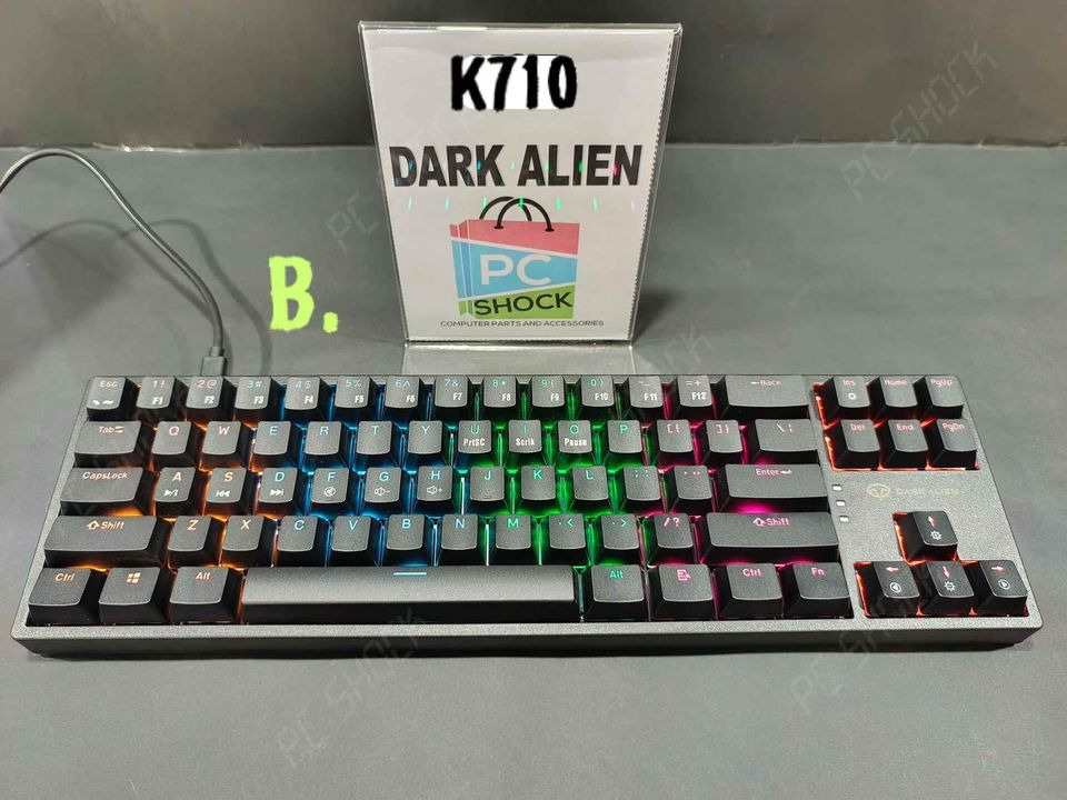 DARK ALIEN K710 BLACK MECHANICAL KEYBOARD (BLUE SWITCH), Computers ...