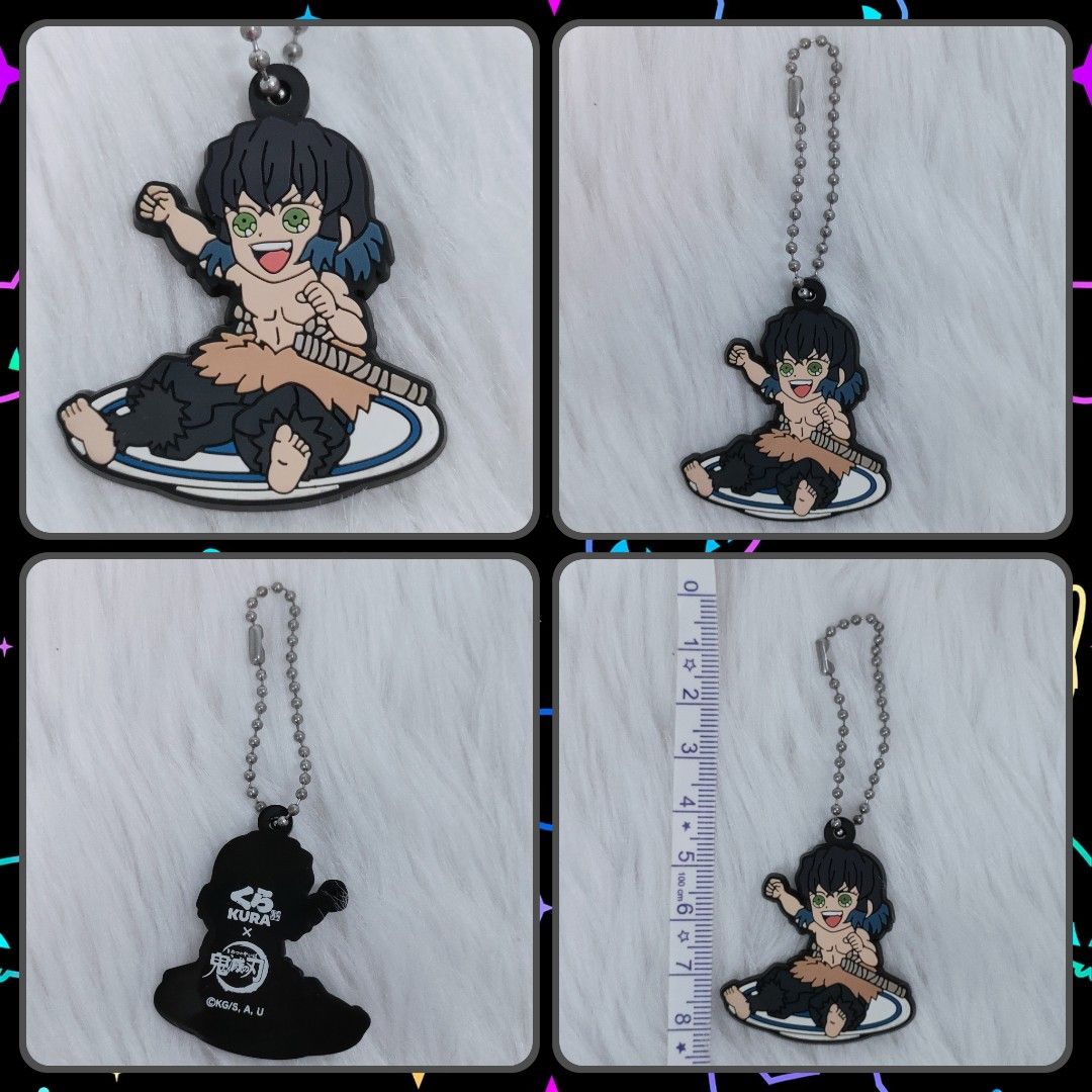 Demon Slayer - Inosuke Rubber Strap Keychain on Carousell