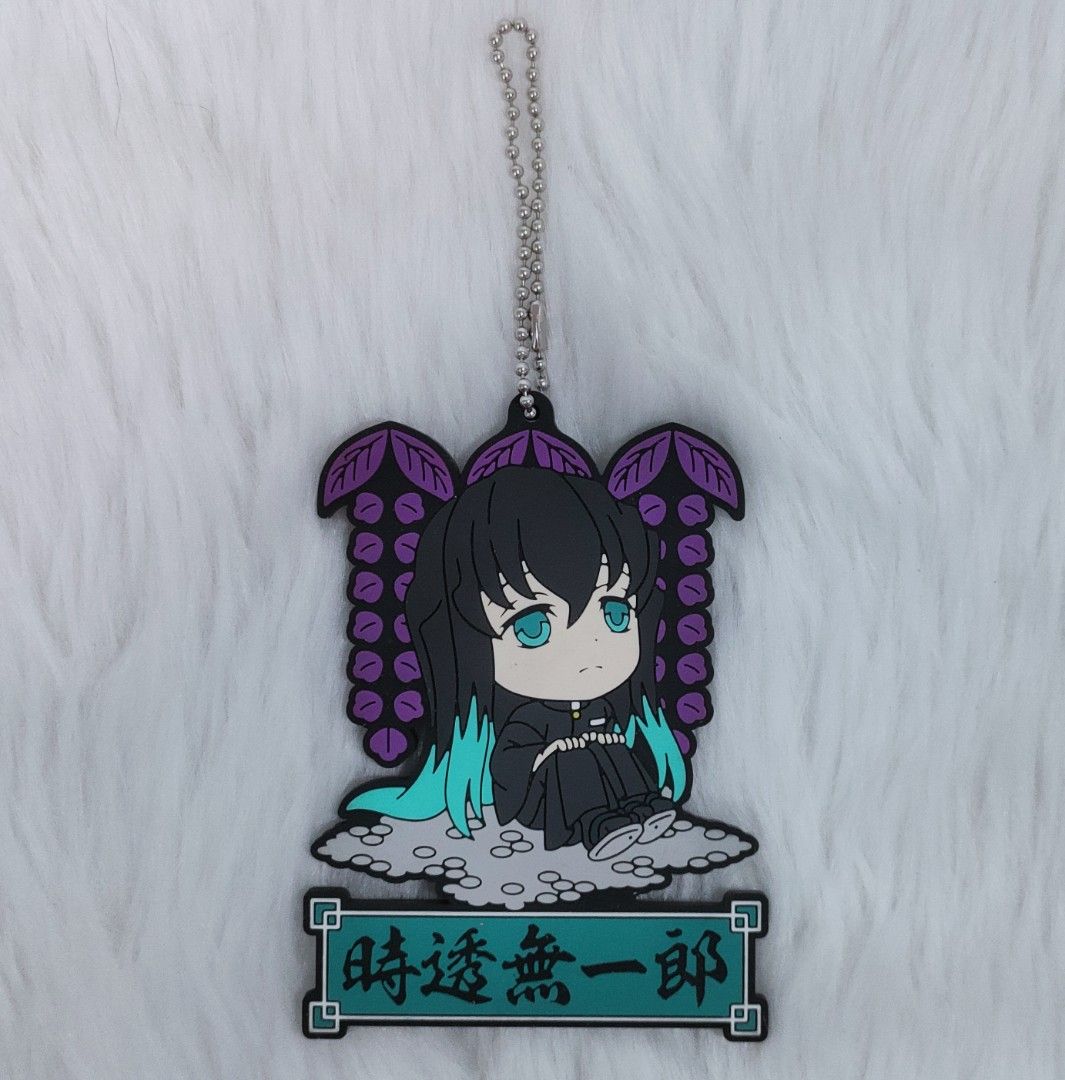 Demon Slayer - Muichiro Tokito Rubber Strap Keychain, Hobbies & Toys ...