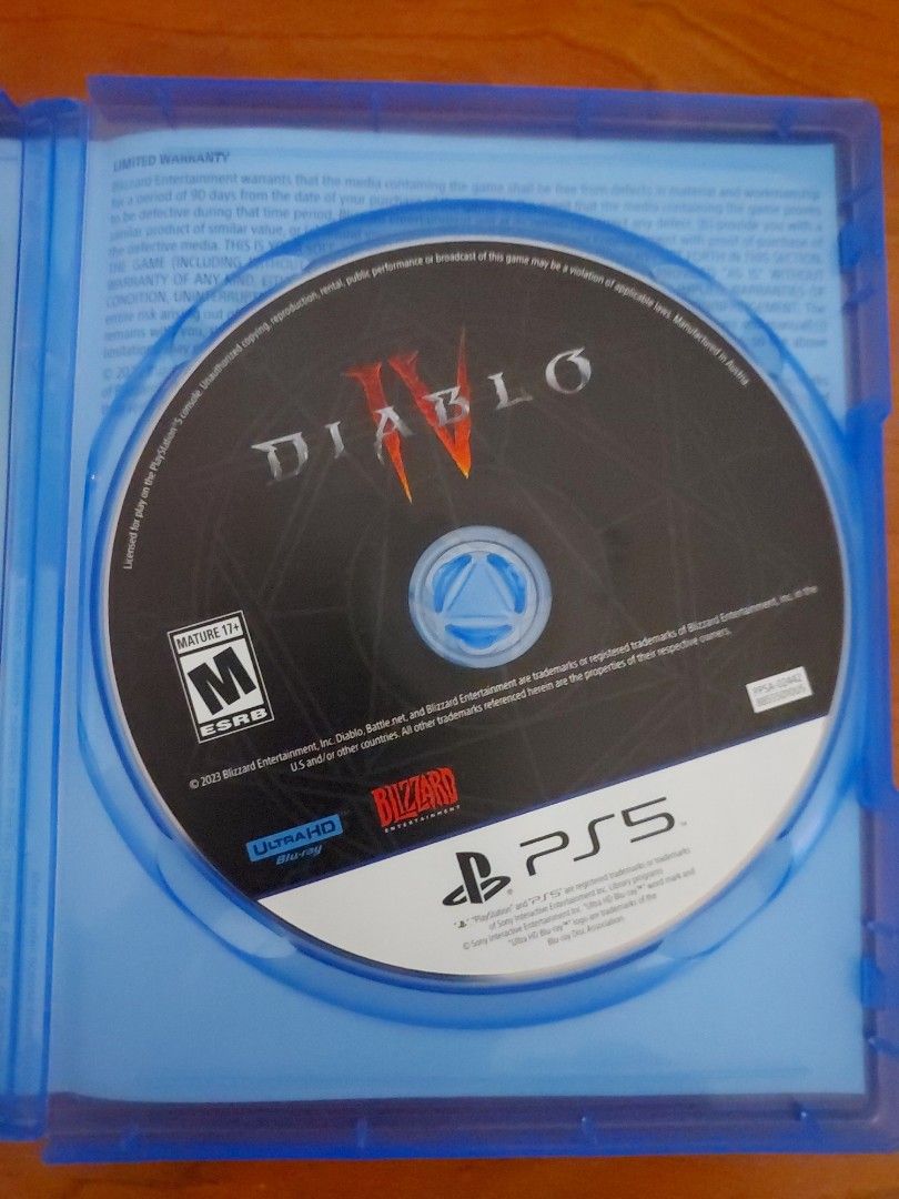 DIABLO 4 PS5 Disc, Video Gaming, Video Games, PlayStation on Carousell