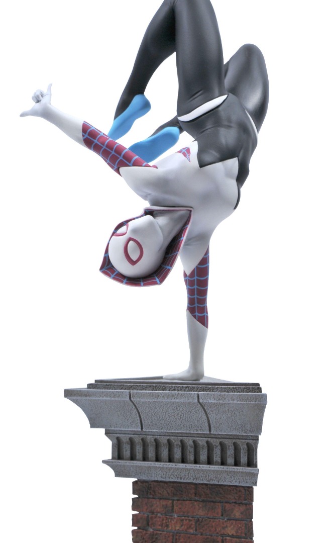 Diamond Select Marvel Gallery Handstand Spider-Gwen Statue, Hobbies ...