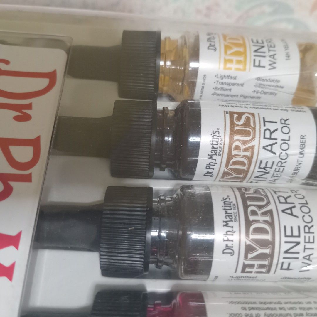 dr ph martins hyrdus fine art liquid watercolor set on Carousell