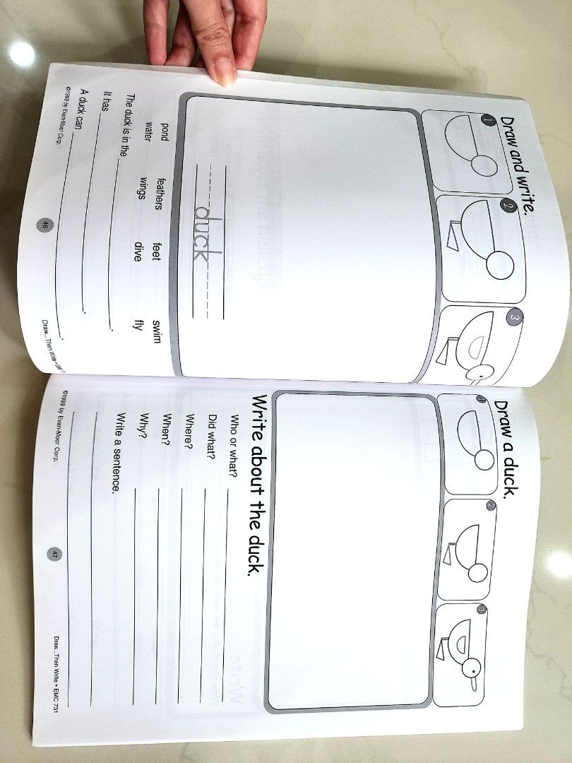 Draw then Write by Evan-Moor, Hobbies & Toys, Books & Magazines ...