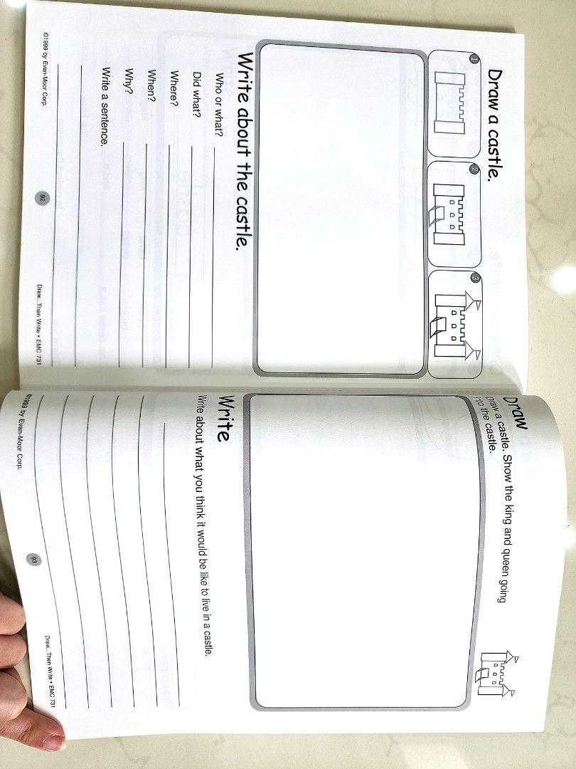 Draw then Write by Evan-Moor, Hobbies & Toys, Books & Magazines ...