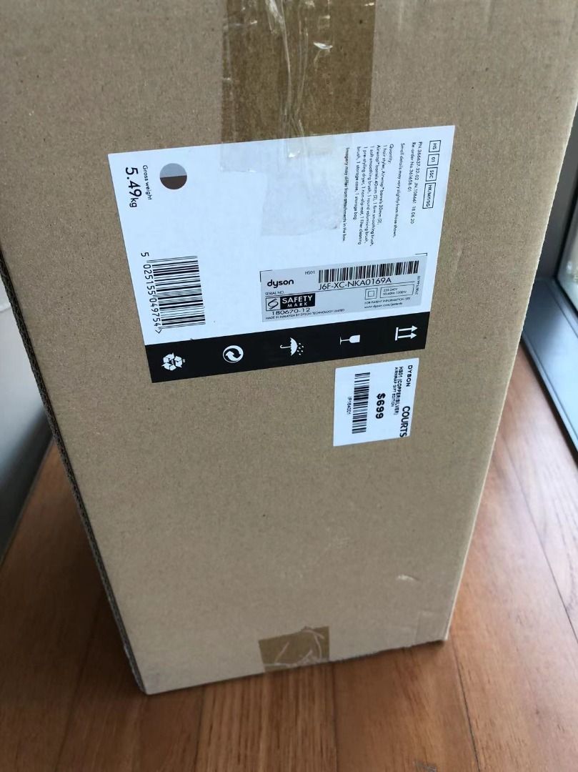 Dyson air wrap grey / copper complete set with leather box case, Beauty ...