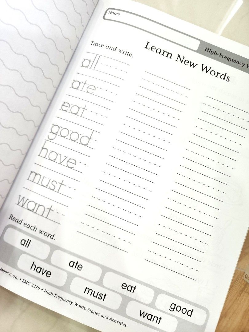 Evan-Moor High Frequency Words Level A, Hobbies & Toys, Books ...