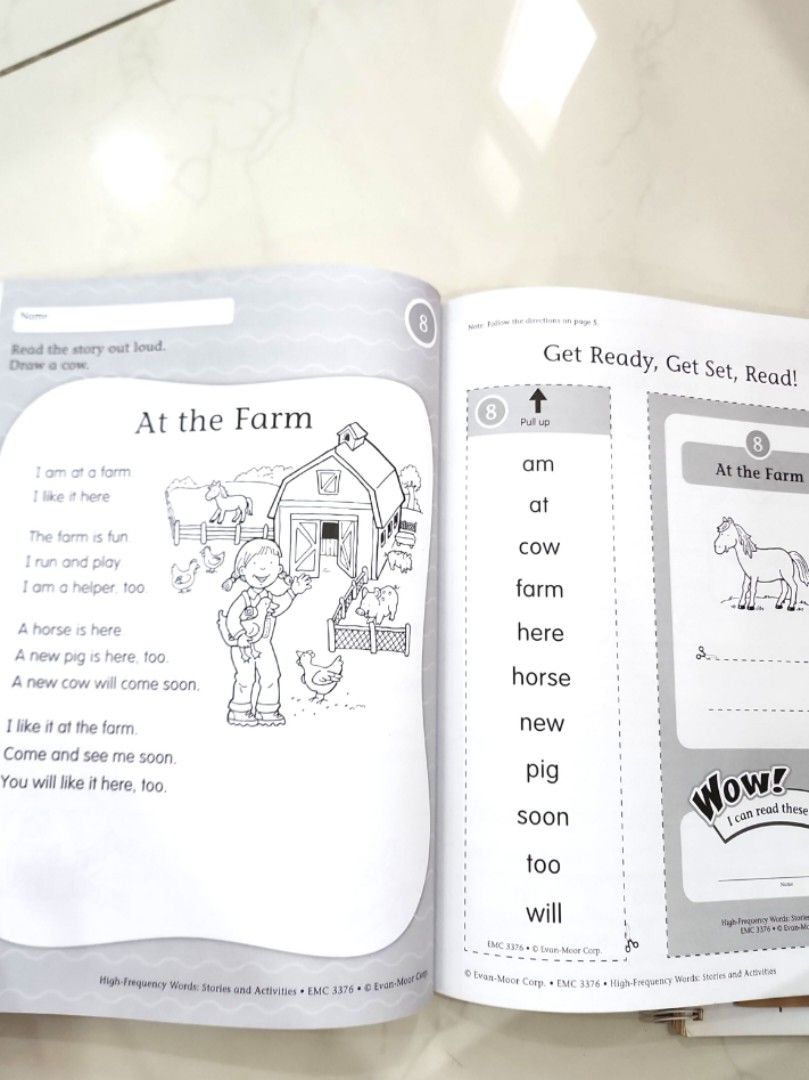 Evan-Moor High Frequency Words Level A, Hobbies & Toys, Books ...
