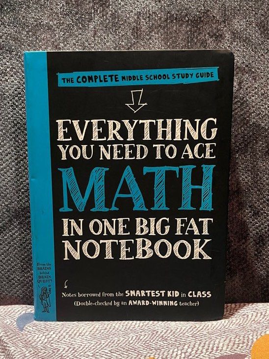 Everything You Need To Ace Math In One Big Fat Notebook, Hobbies & Toys ...