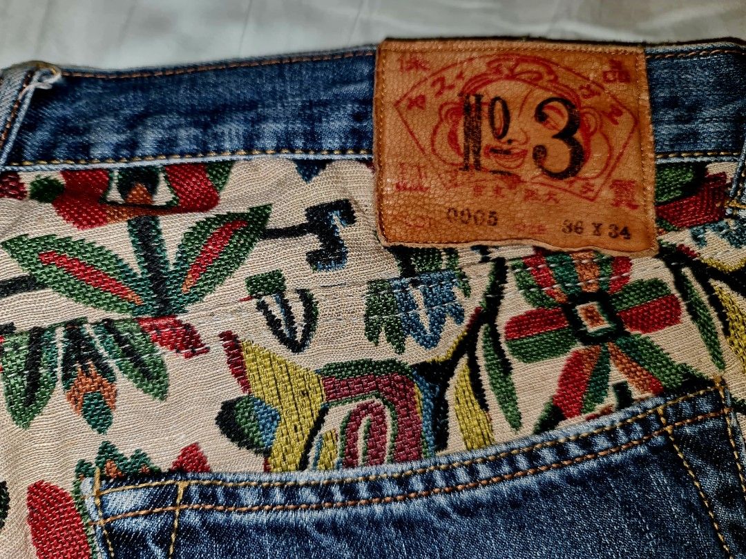 Evisu x Clot designer jeans extremely rare only 300 pants were produced ...