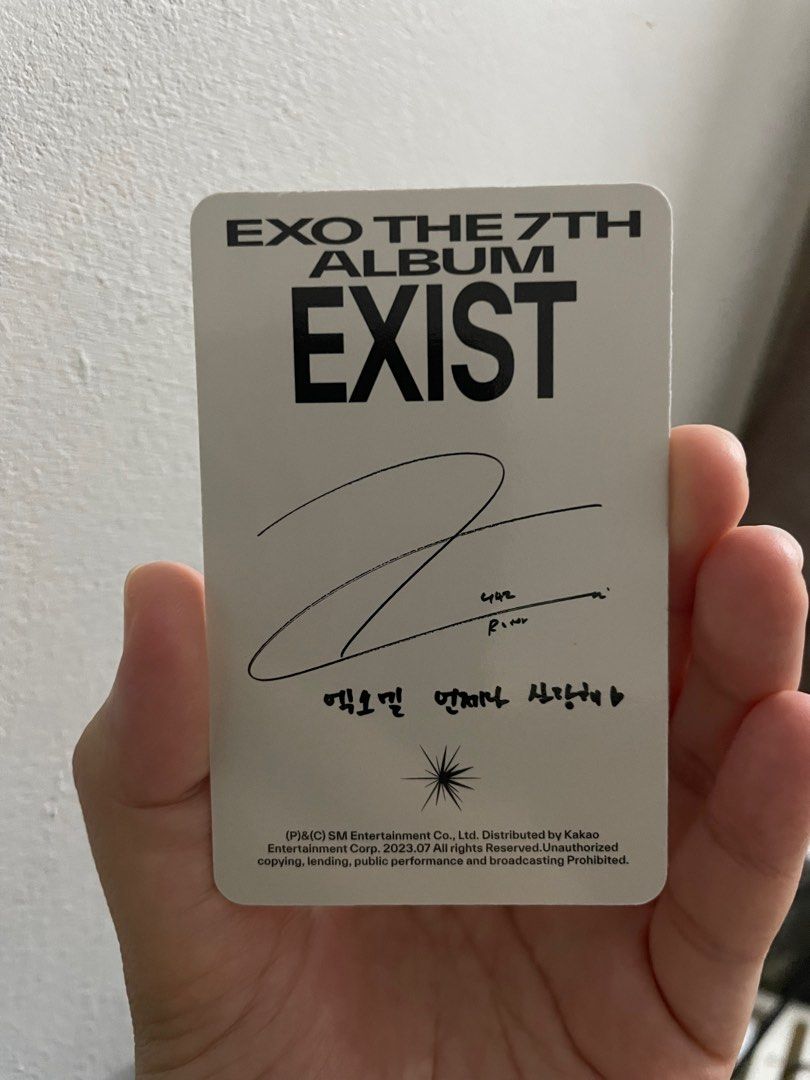 EXO EXIST KAI PHOTOCARD PC, Hobbies & Toys, Collectibles & Memorabilia ...