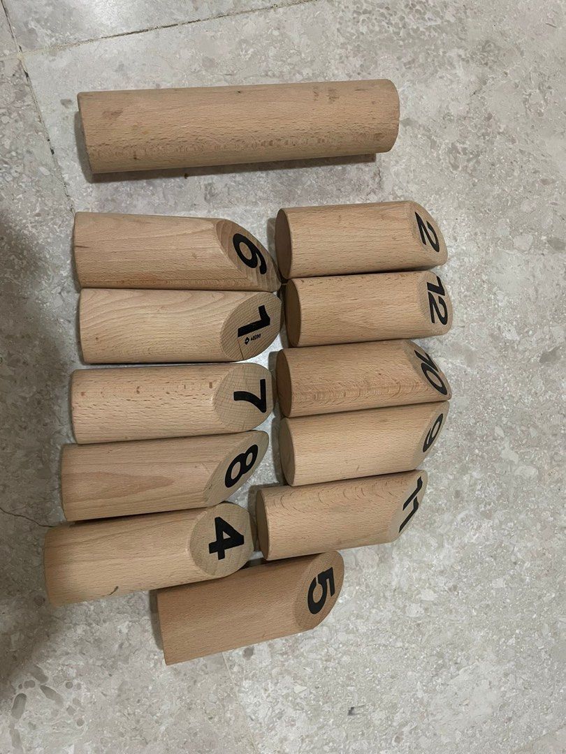 Finska Kubb block throwing skittles game, Sports Equipment, Sports & Games, Billiards & Bowling ...