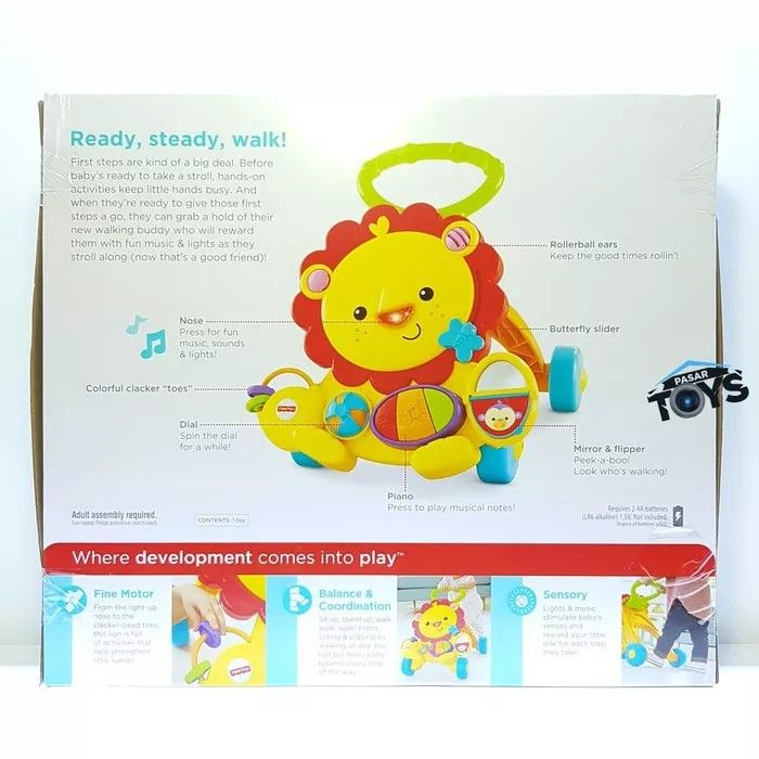 Fisher Price Musical Lion Push Walker, Bayi & Anak, Mainan & Baby ...