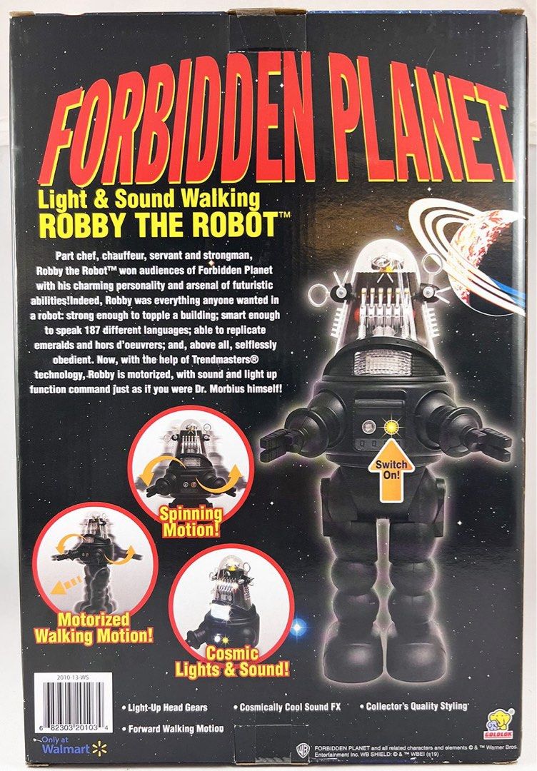 Forbidden Planet - Robby The Robot Motorized Walking Motion with Lights ...