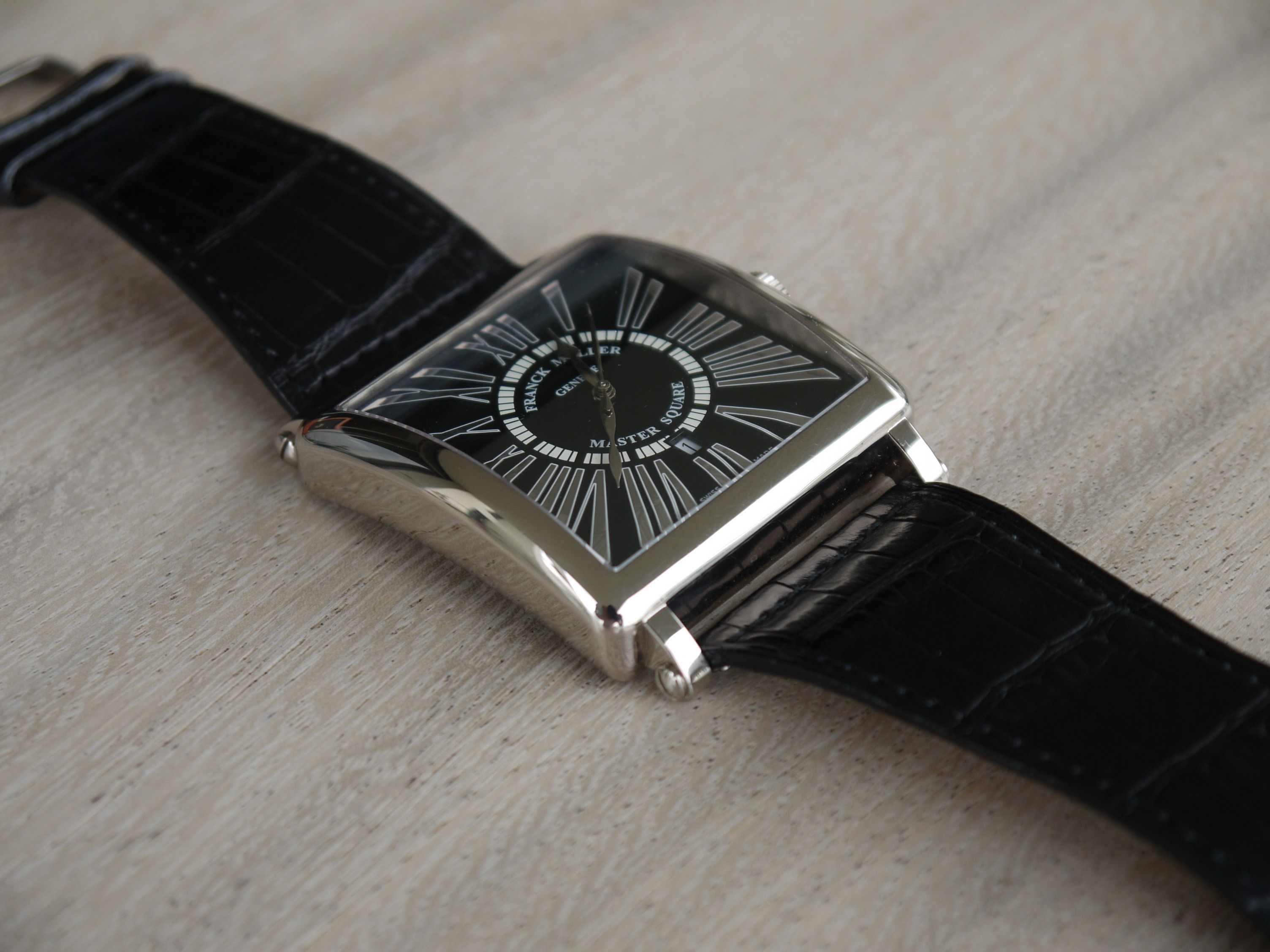 Franck Muller White Gold Master Square 42mm, Luxury, Watches on Carousell