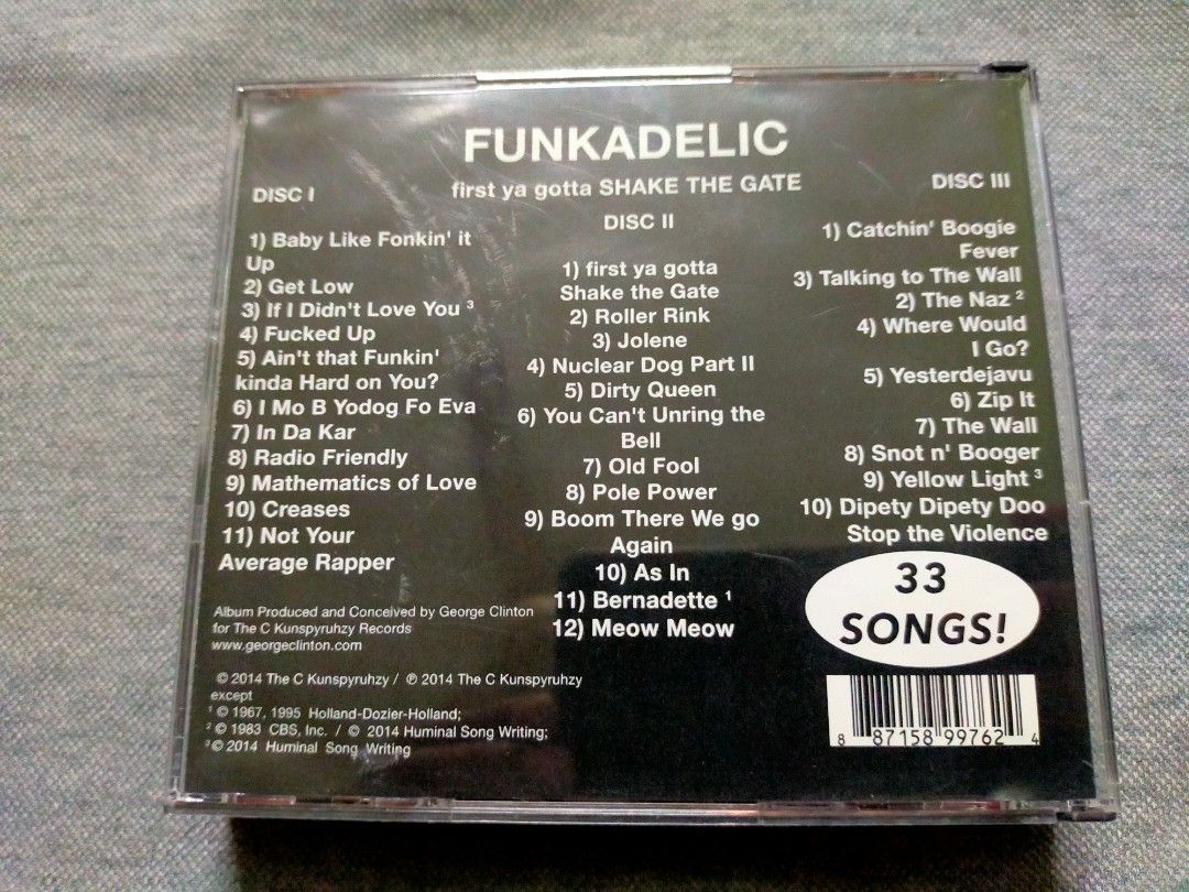 Funkadelic - Shake the gate 3CD, Hobbies & Toys, Music & Media, CDs ...