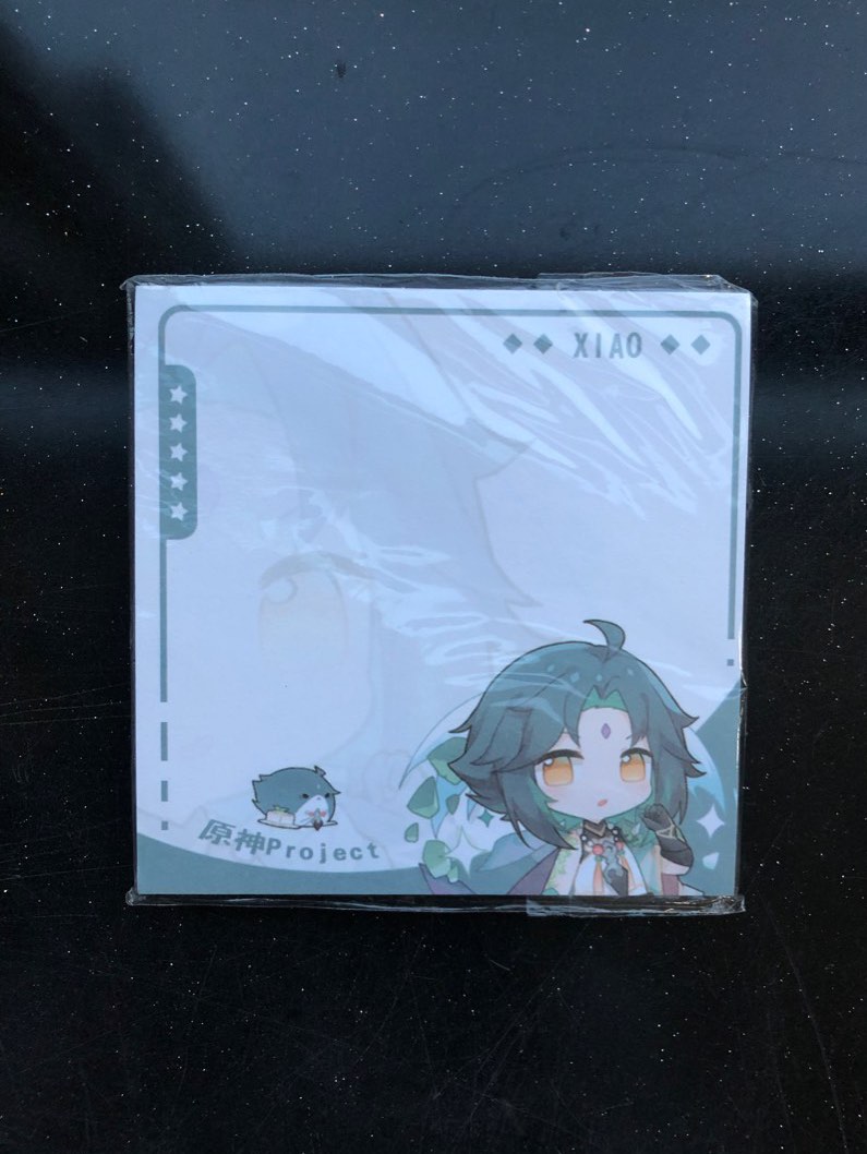 Genshin Impact Xiao note pad, Hobbies & Toys, Stationery & Craft, Other ...