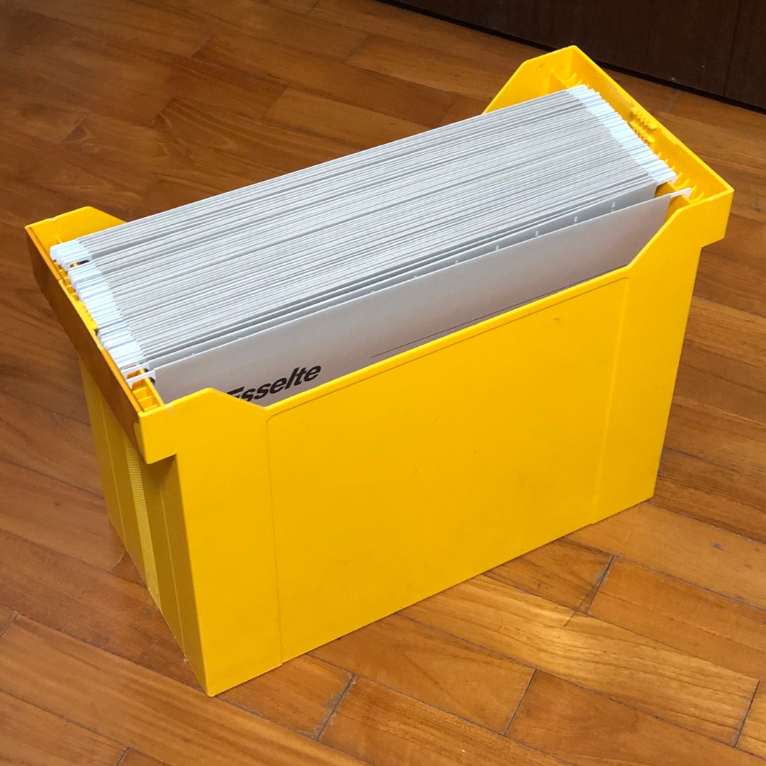 German Made ELBA Portable Get-Set-Go Suspension File Box, Furniture ...