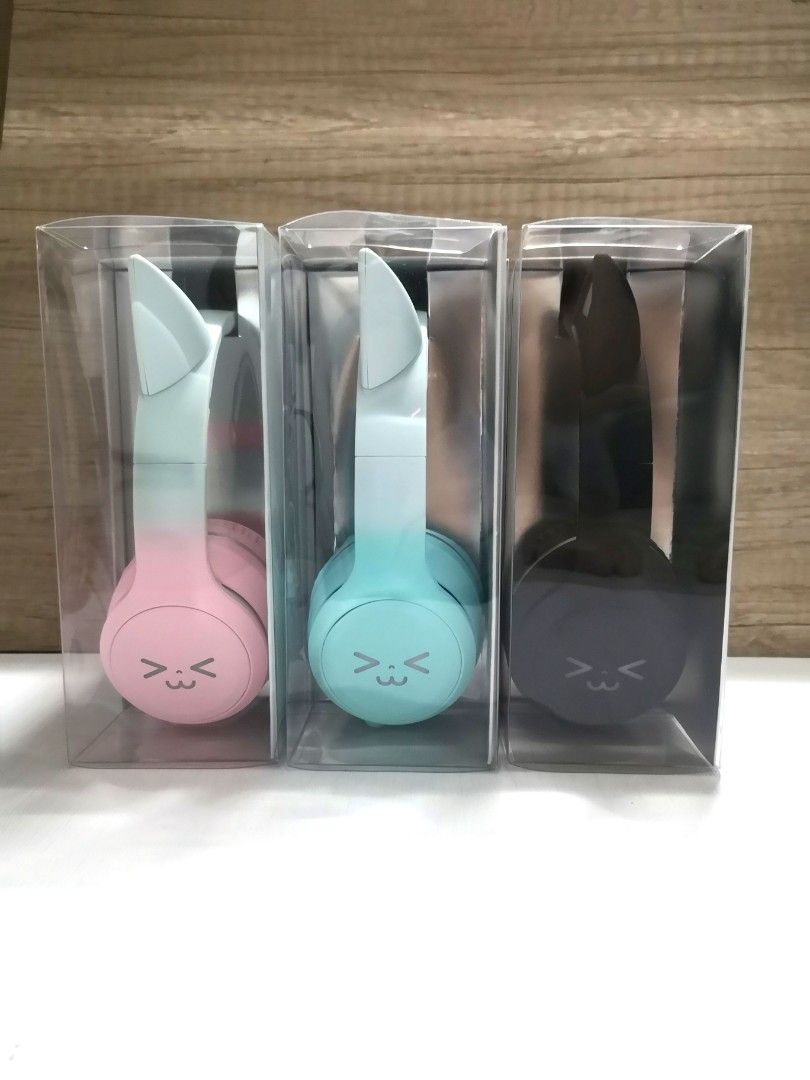 GJBY CA042 - Cute Cat Wireless Headphones/ Earpiece/ Headset, Audio, Headphones & Headsets on ...