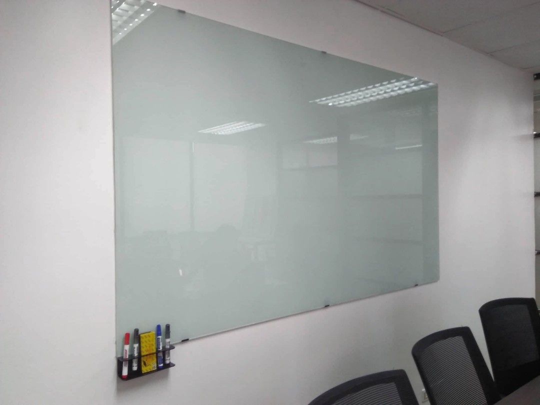 glass writing board on wall, glass rolling board, glass fixed panel ...