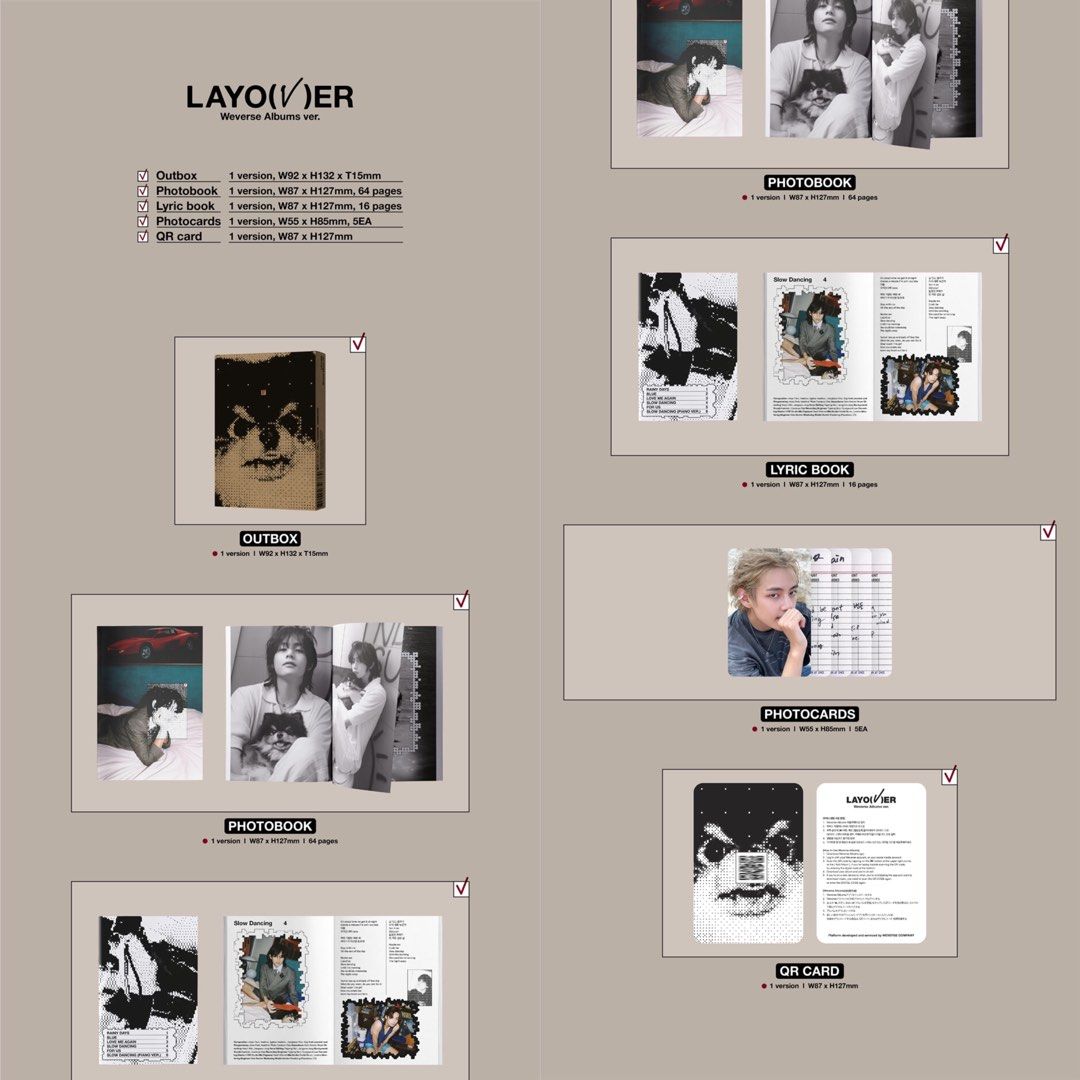 [GO] V (BTS) - LAYOVER [Weverse Album], Hobbies & Toys, Collectibles & Memorabilia, K-Wave on ...