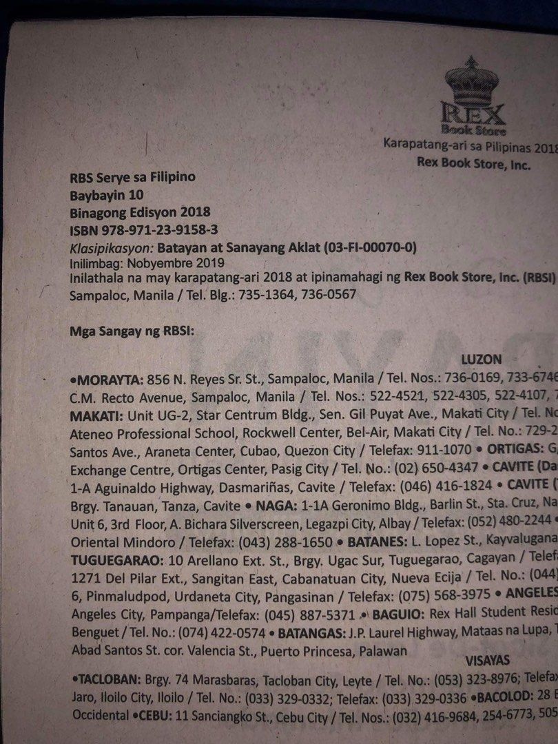 Grade 10 Books Rex Bookstore, Hobbies & Toys, Books & Magazines ...