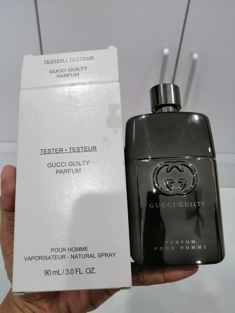 GUCCI GUILTY PARFUM 90ML TESTER, Beauty & Personal Care, Fragrance ...