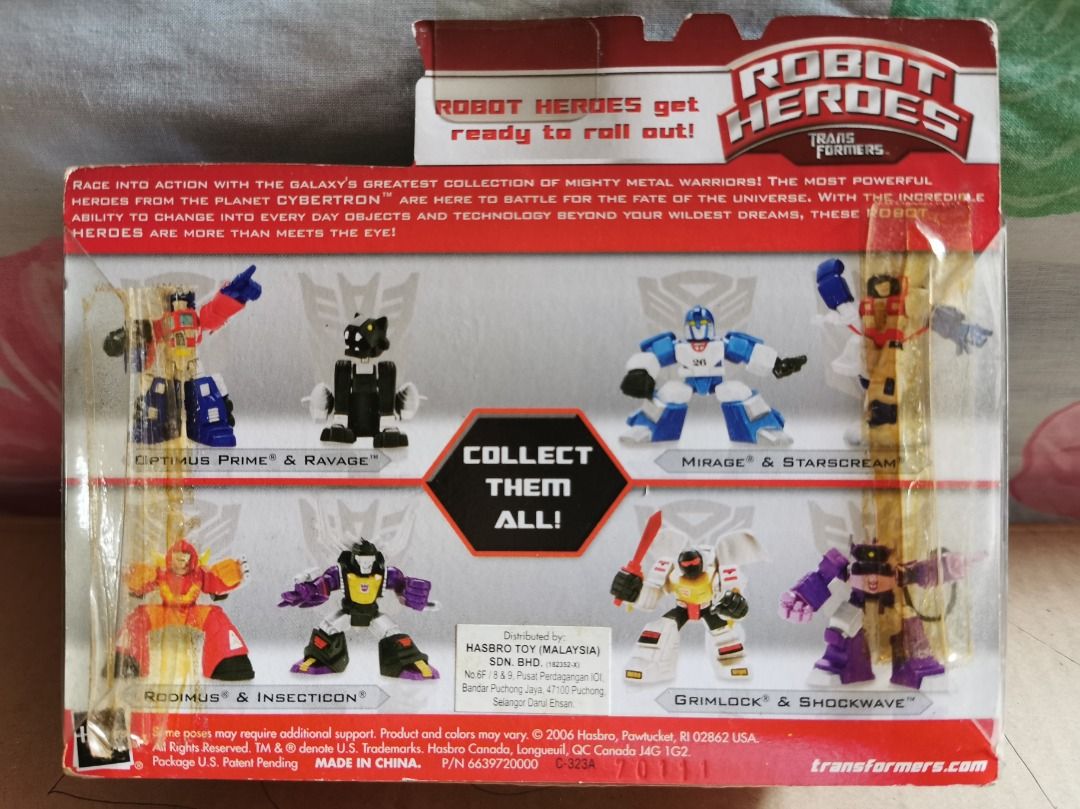Hasbro Transformer Robot Heroes Optimus Prime & Ravage, Hobbies & Toys ...